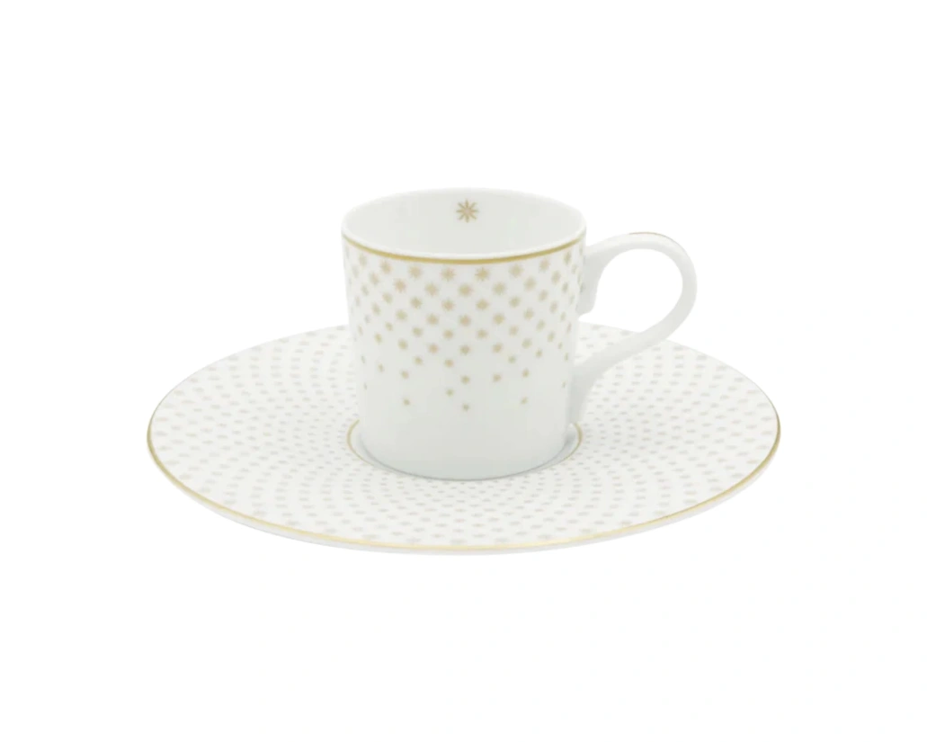 J.L Coquet, Rosace Gold, Coffee cup without saucer - MDMAISON